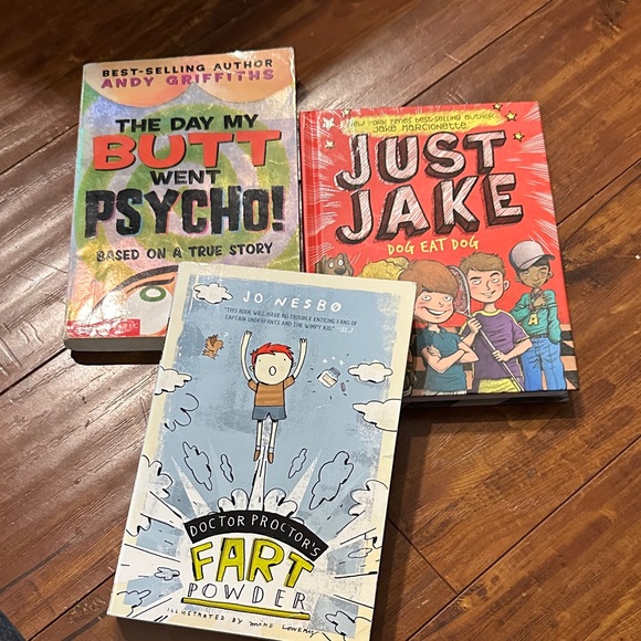 Toys | Fart Powder Butt Went Psycho Just Jake Chapter Book Lot | Poshmark